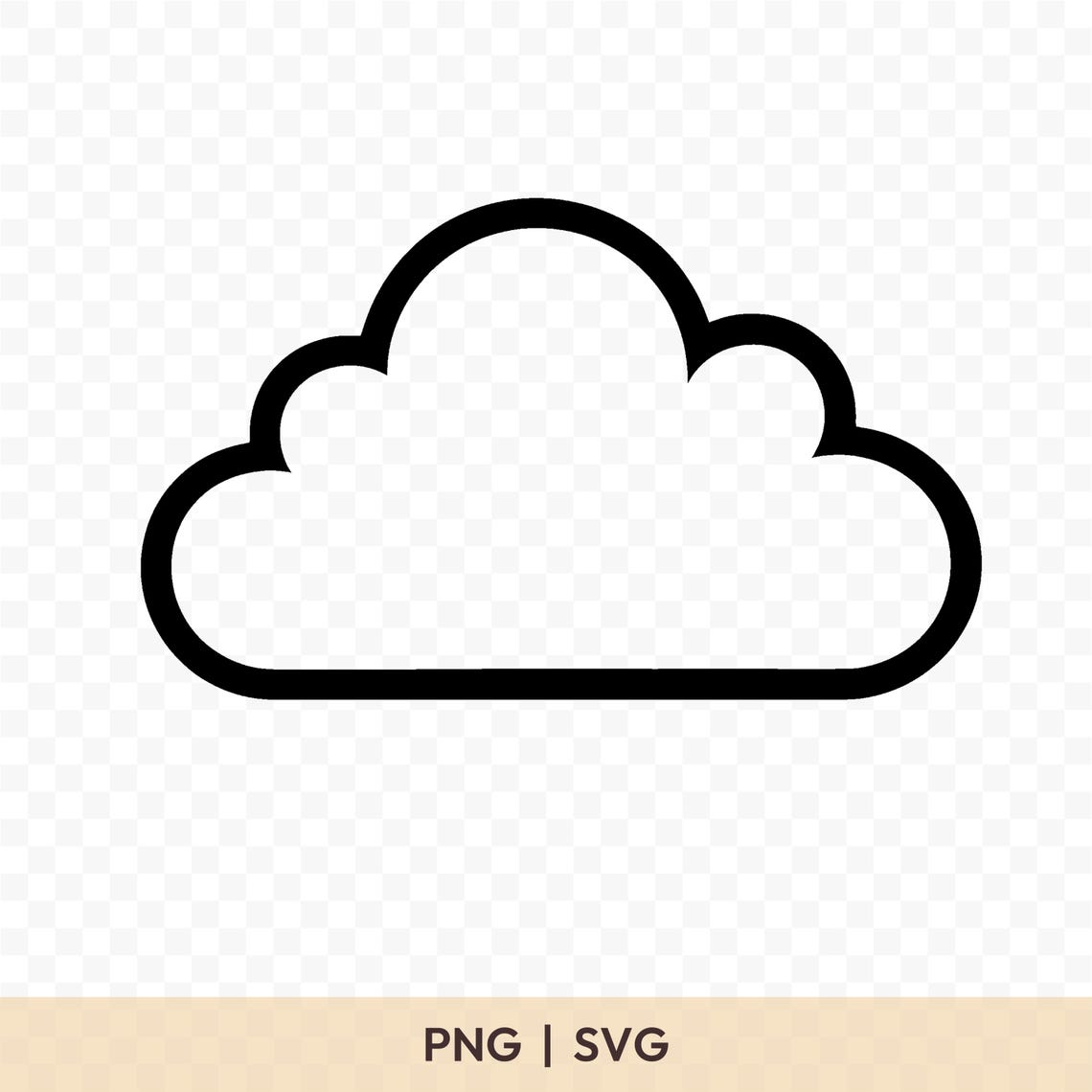 Cloud SVG: Cloud Cut File, Cloud PNG, Cloud Silhouette, Cloud Cricut ...