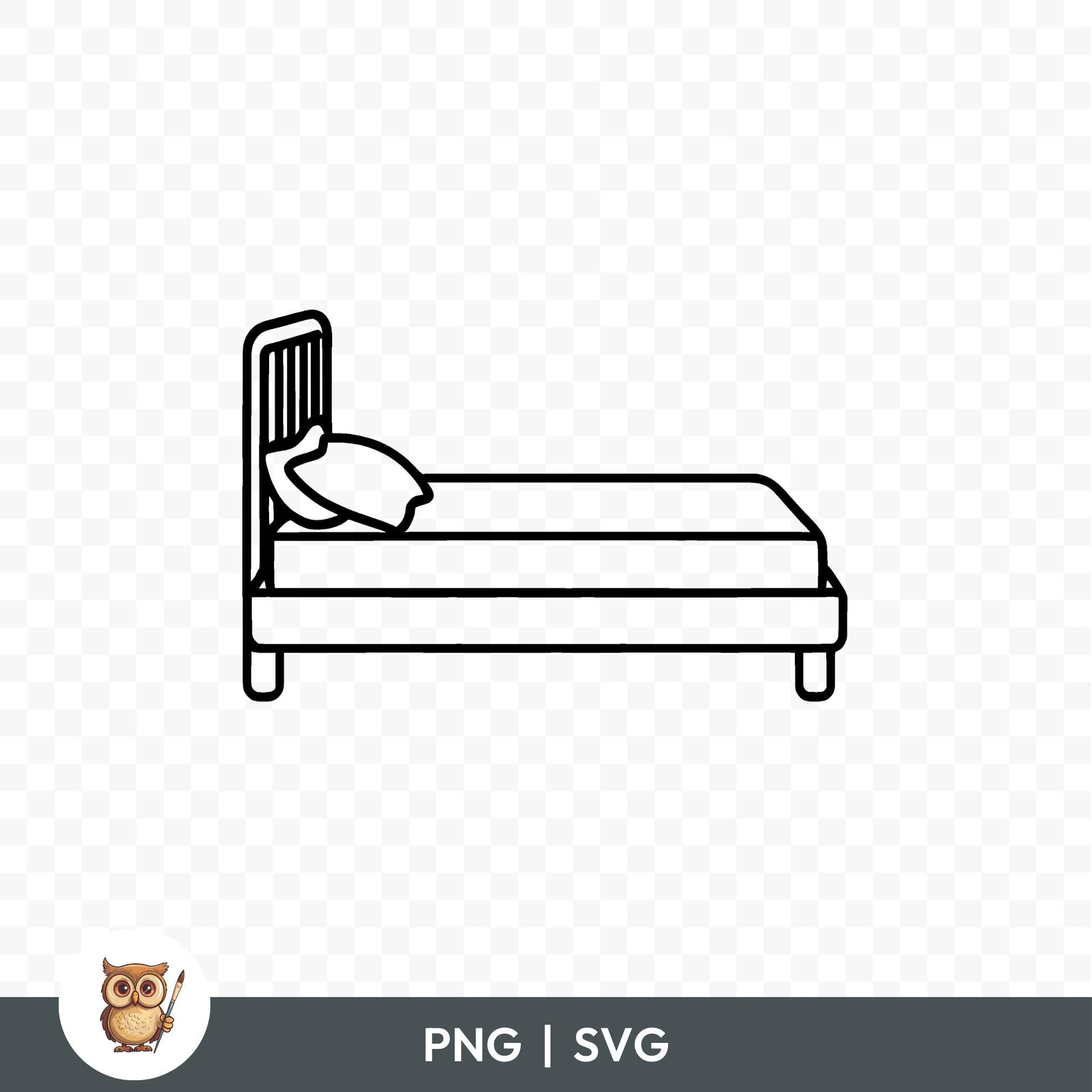 Bed SVG Bundle, Bed Clipart, 15 Bed Cut Files for Cricut, PNG and SVG ...