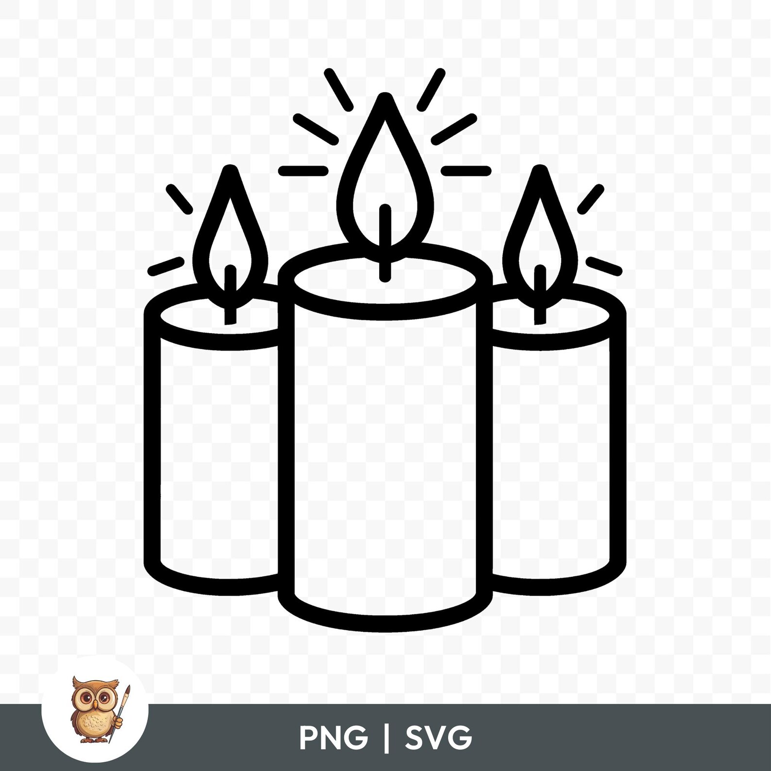 Candles SVG Bundle, Candles Clipart, 15 Candles Cut Files for Cricut ...