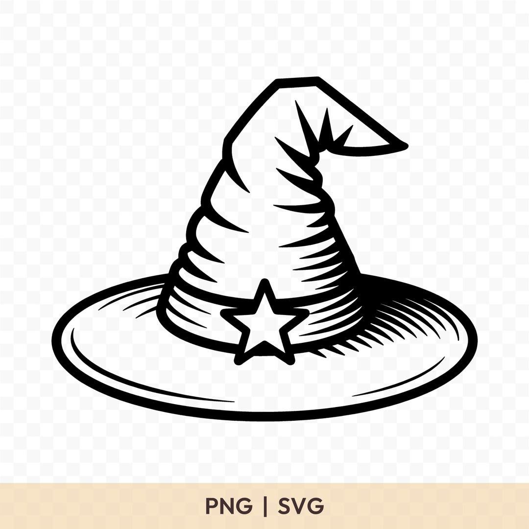 Wizard Hat SVG: Wizard Cut File for Cricut, Wizard Clipart, Digital ...