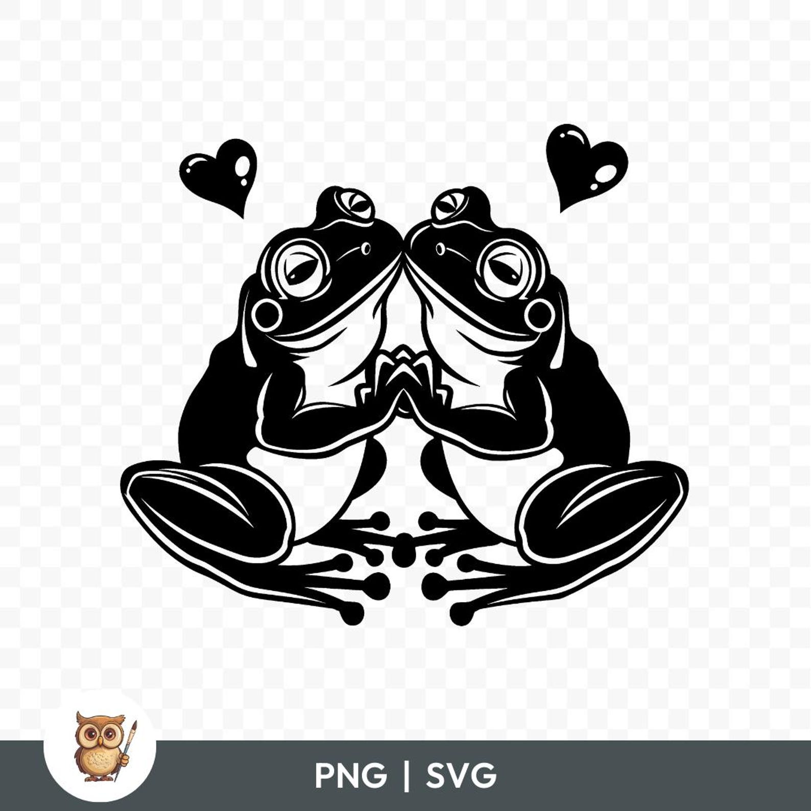 Frog Couple SVG Bundle, Frog Couple Clipart, 15 Frog Couple Files for ...
