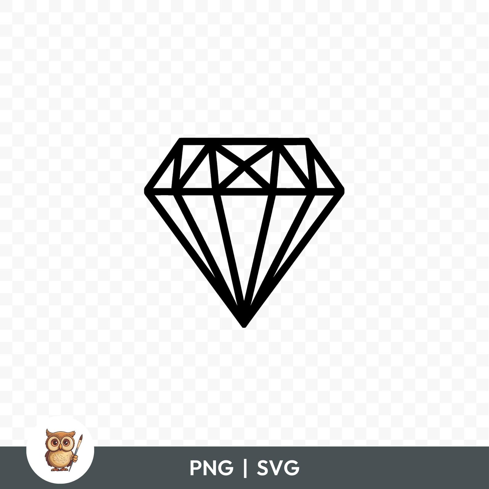 Diamond SVG Bundle, Diamond Stone Clipart, 15 Diamond Gem Cut Files for ...
