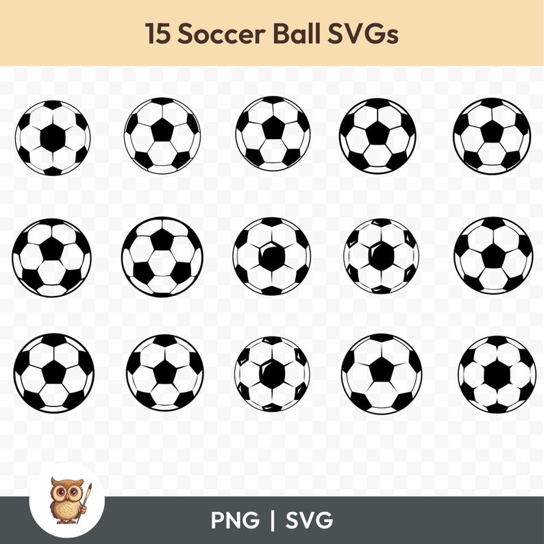 Soccer Ball SVG Bundle, Soccer Ball Clipart, 15 Soccer Cut Files for ...
