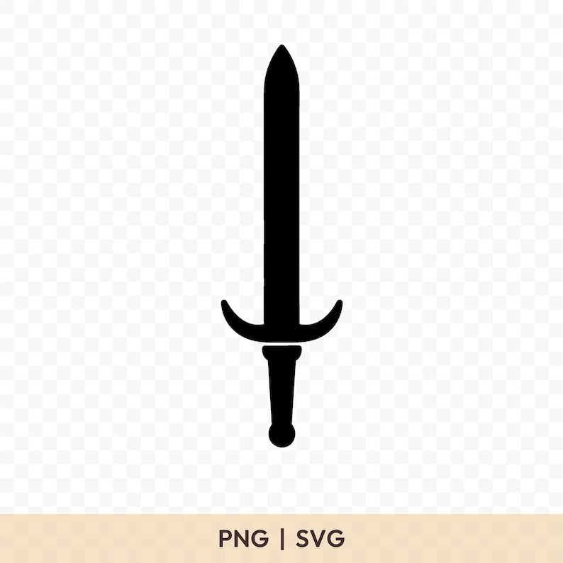 Sword Silhouette SVG: Sword Cut File, Sword PNG, Sword Silhouette ...
