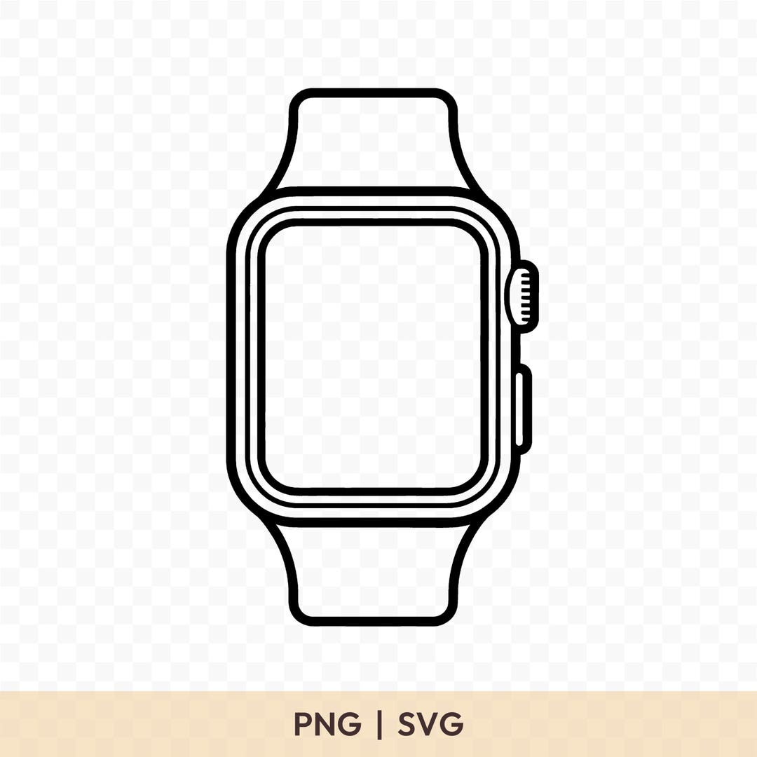 Smartwatch SVG: Smartwatch Cut File for Cricut, Watch SVG, Smartwatch ...