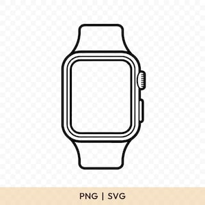 Smartwatch SVG: Smartwatch Cut File for Cricut, Watch SVG, Smartwatch ...