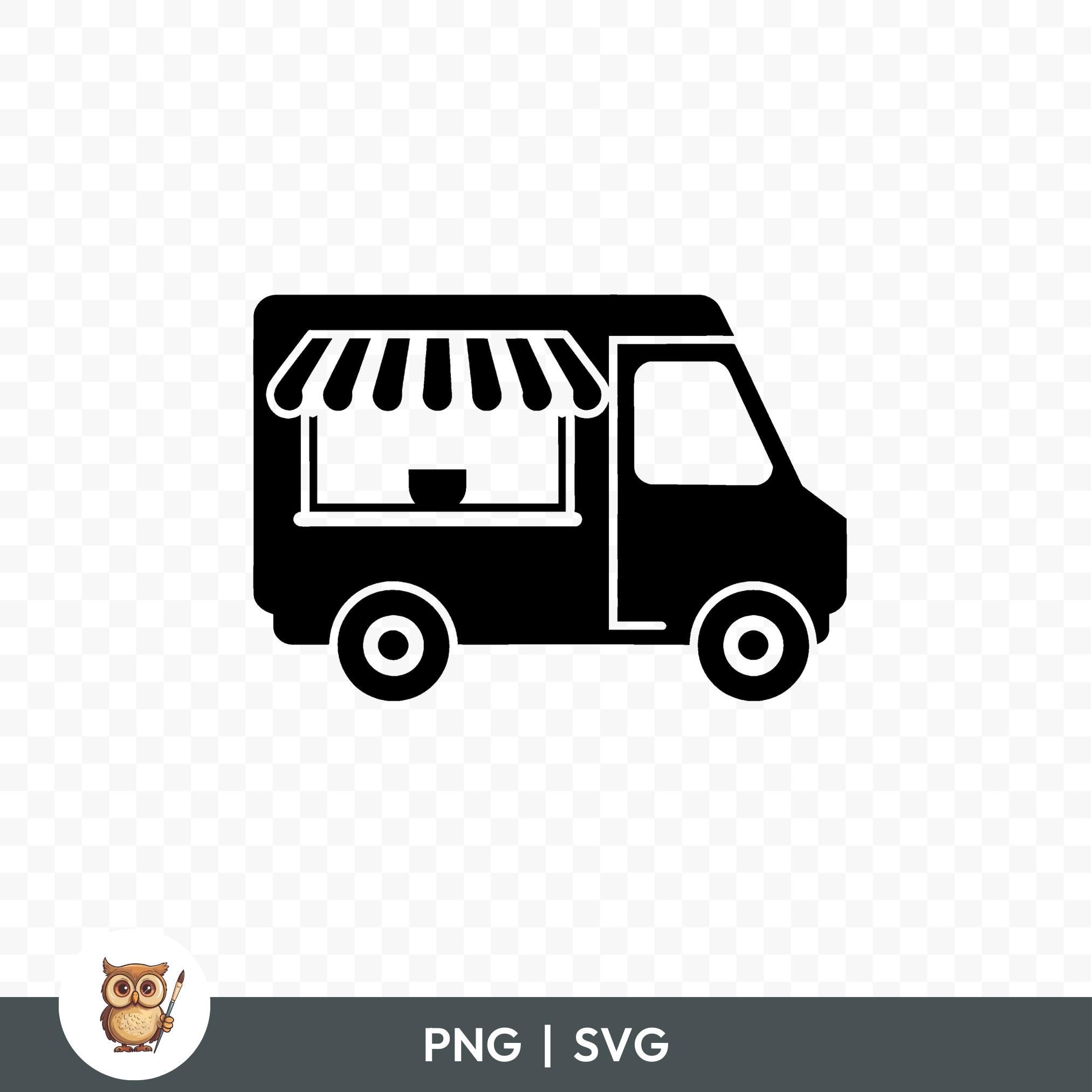 Food Truck SVG Bundle, Food Truck Icon Clipart, 15 Food Truck Cut Files ...