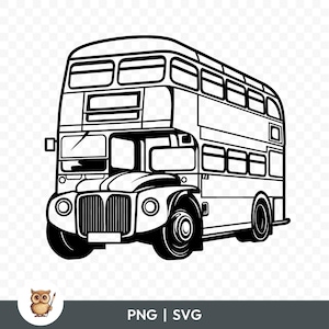 London Bus SVG Bundle, London Bus Clipart, 15 London Bus Cut Files for ...