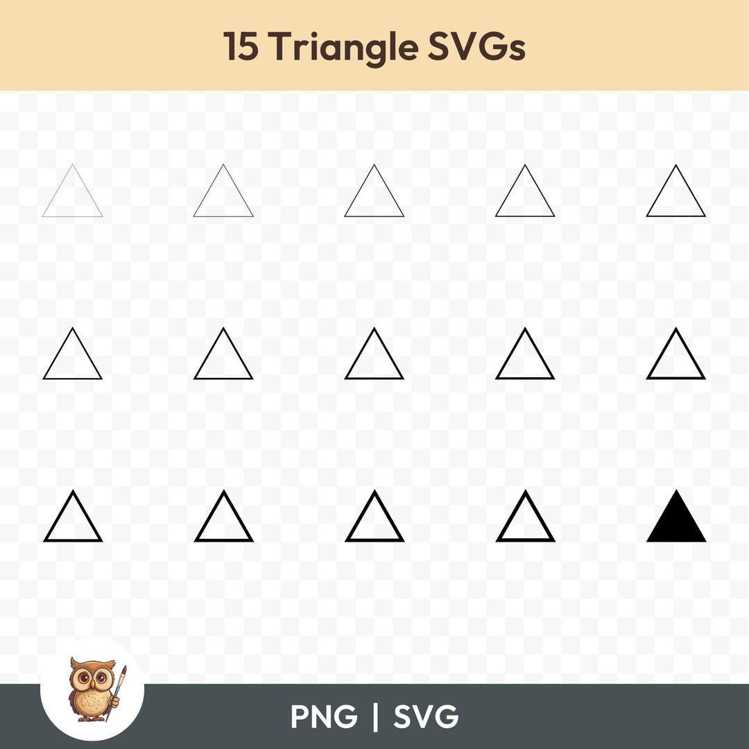 Triangle Frame SVG Bundle, Triangle Clipart, 15 Triangle Monogram Cut ...