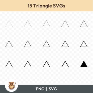 Triangle Frame SVG Bundle, Triangle Clipart, 15 Triangle Monogram Cut ...