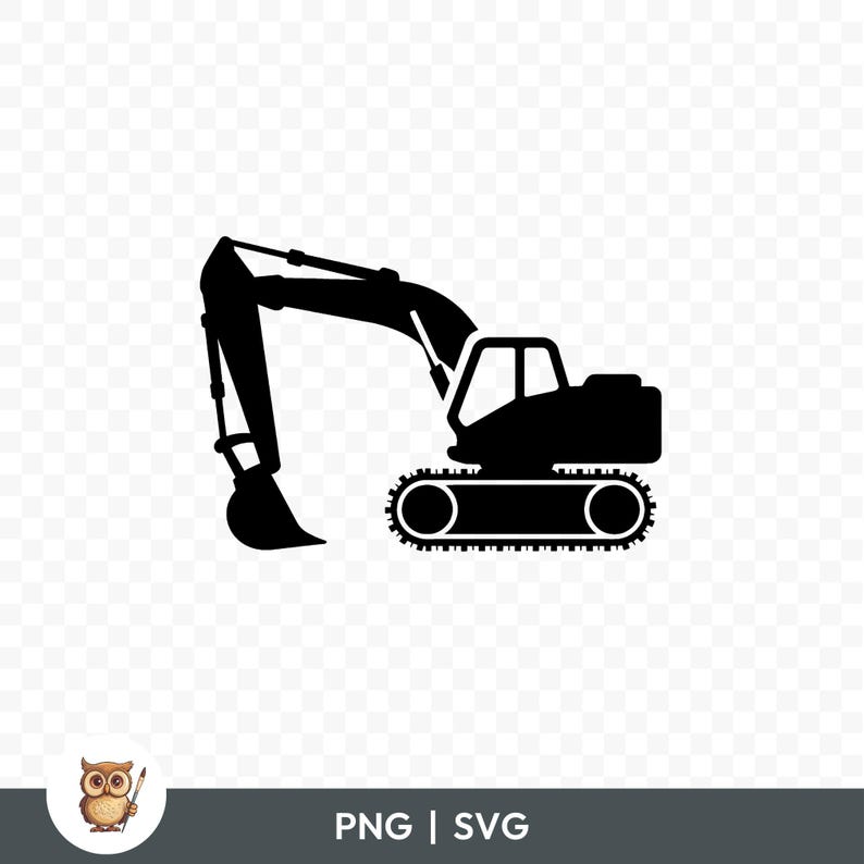 Excavator SVG Bundle, Excavator Icon Clipart, 15 Excavator Cut Files ...
