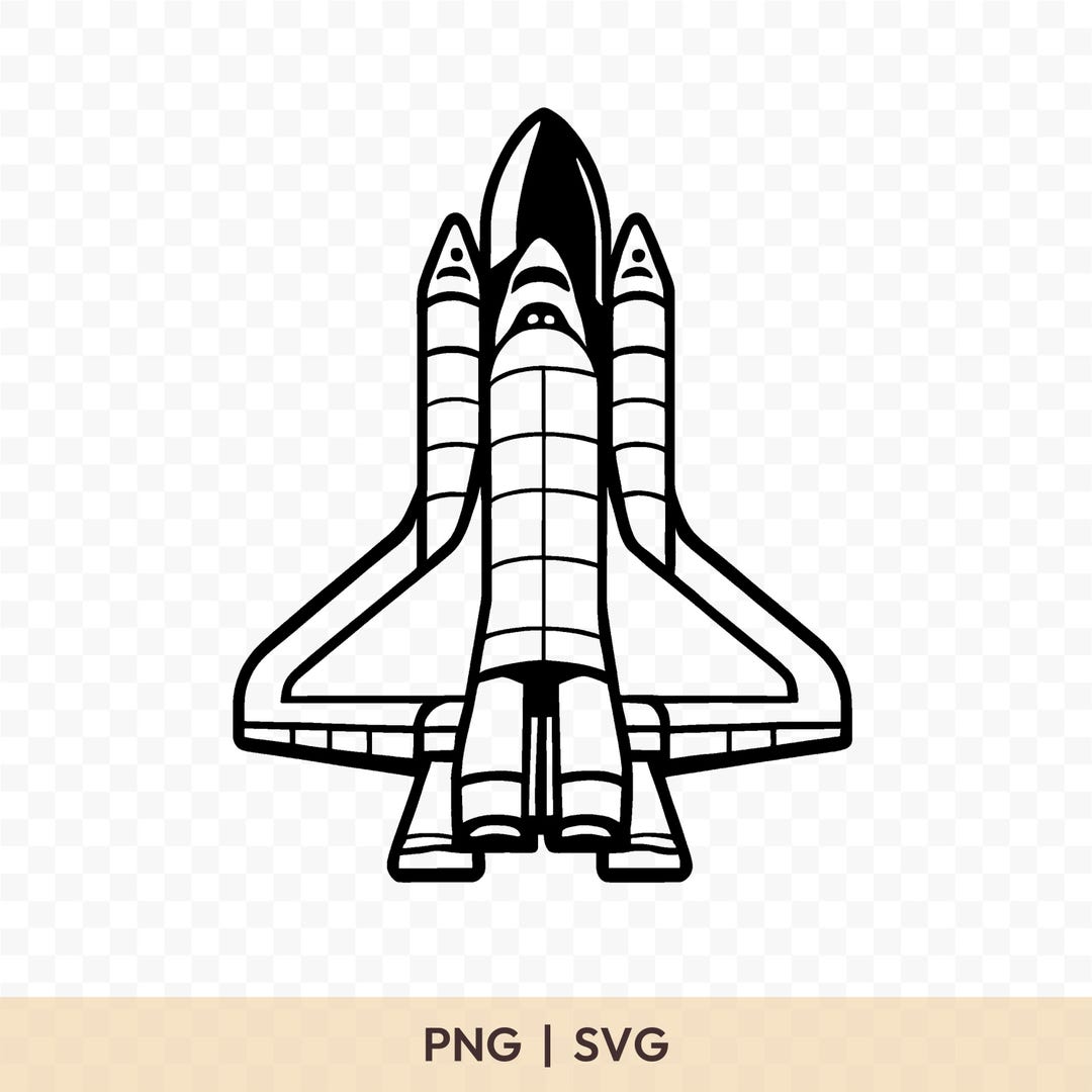 Space Shuttle SVG: Space Shuttle Cut File, Shuttle PNG, Space Shuttle ...