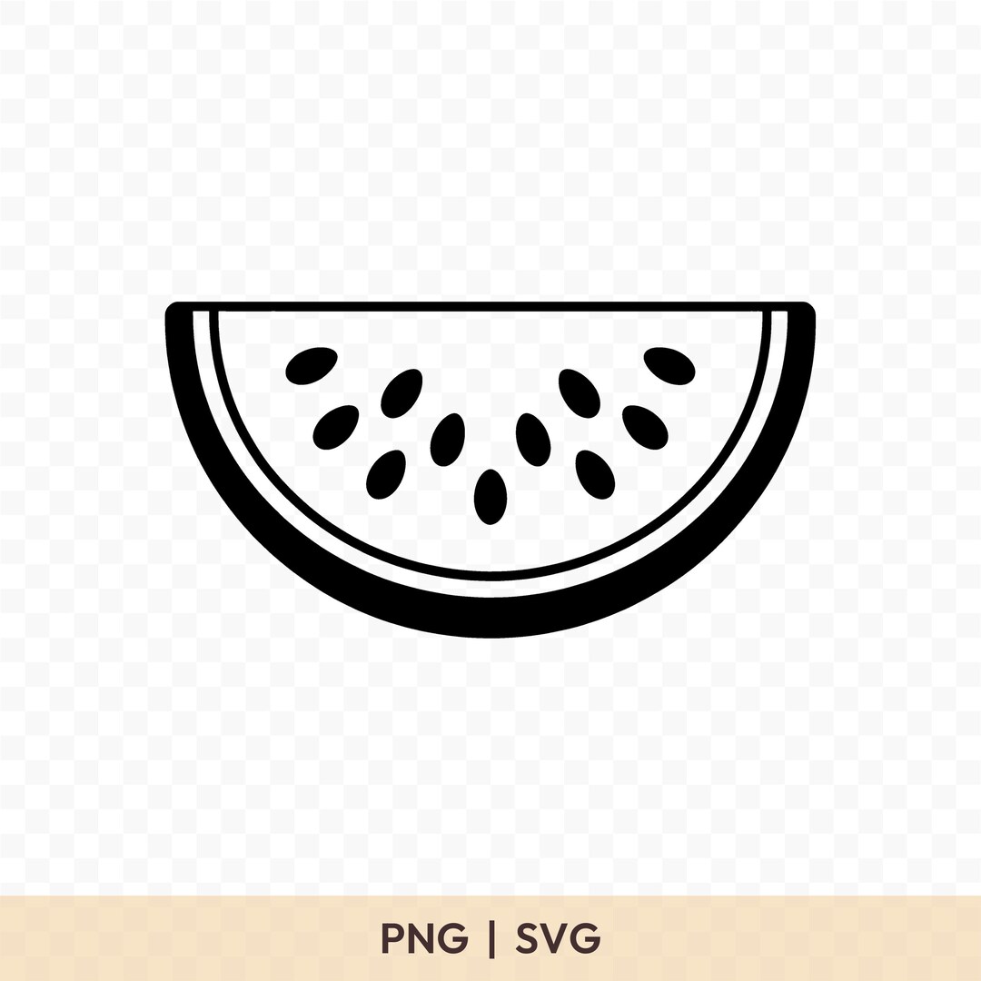 Watermelon Slice SVG: Watermelon Cut File for Cricut, Watermelon Slice ...