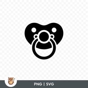 Pacifier SVG Bundle, Pacifier Silhouette Clipart, 15 Dummy Cut Files ...