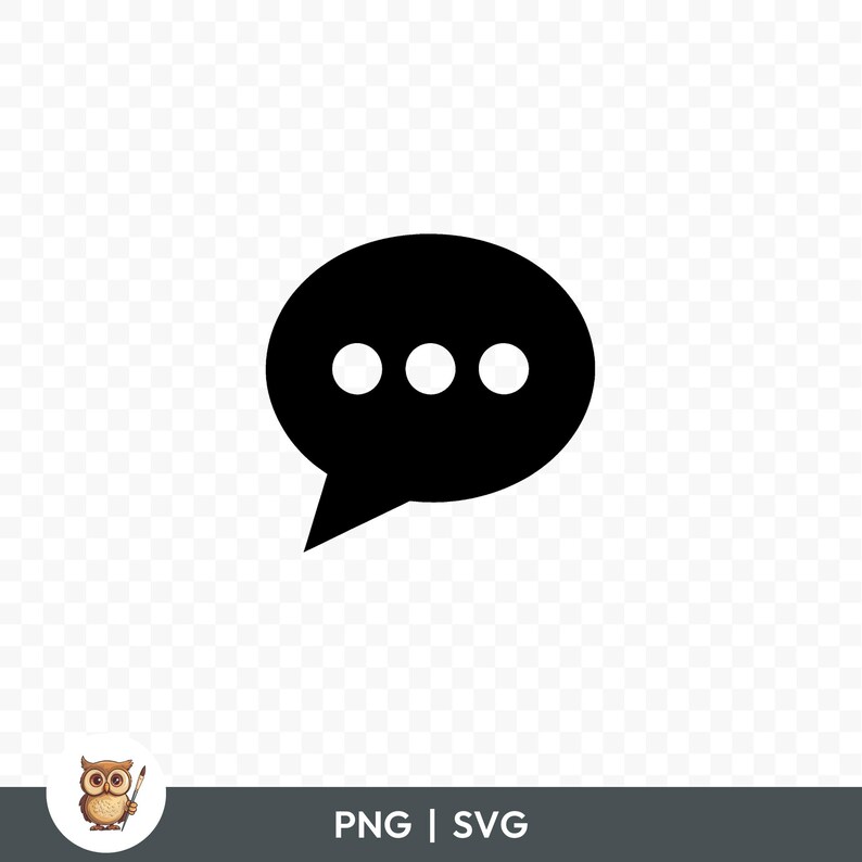 Chat Bubble Silhouette SVG Bundle, Chat Bubble Clipart, 15 Message ...