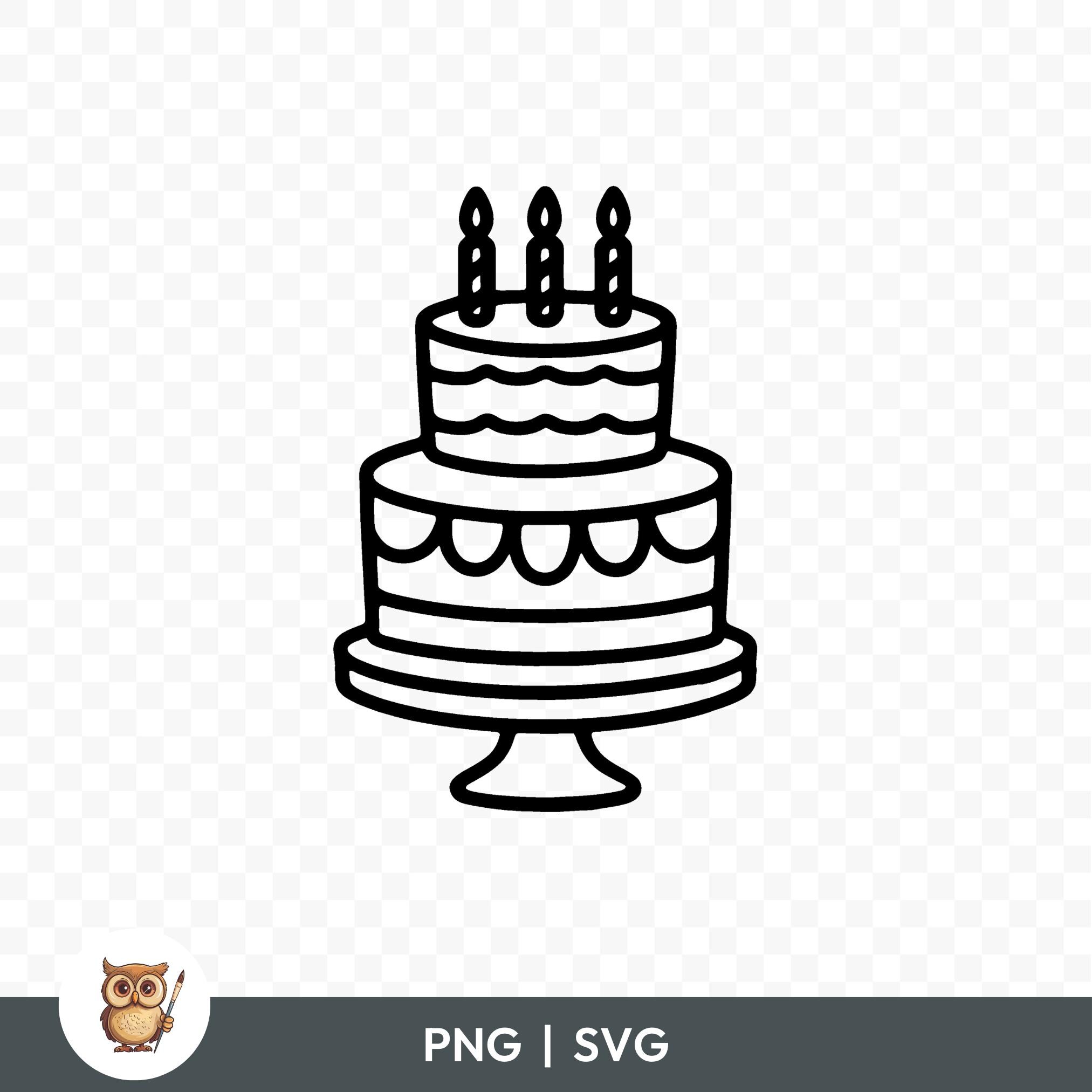 Birthday Cake SVG Bundle, Cake Clipart, 15 Birthday Cake Cut Files for ...