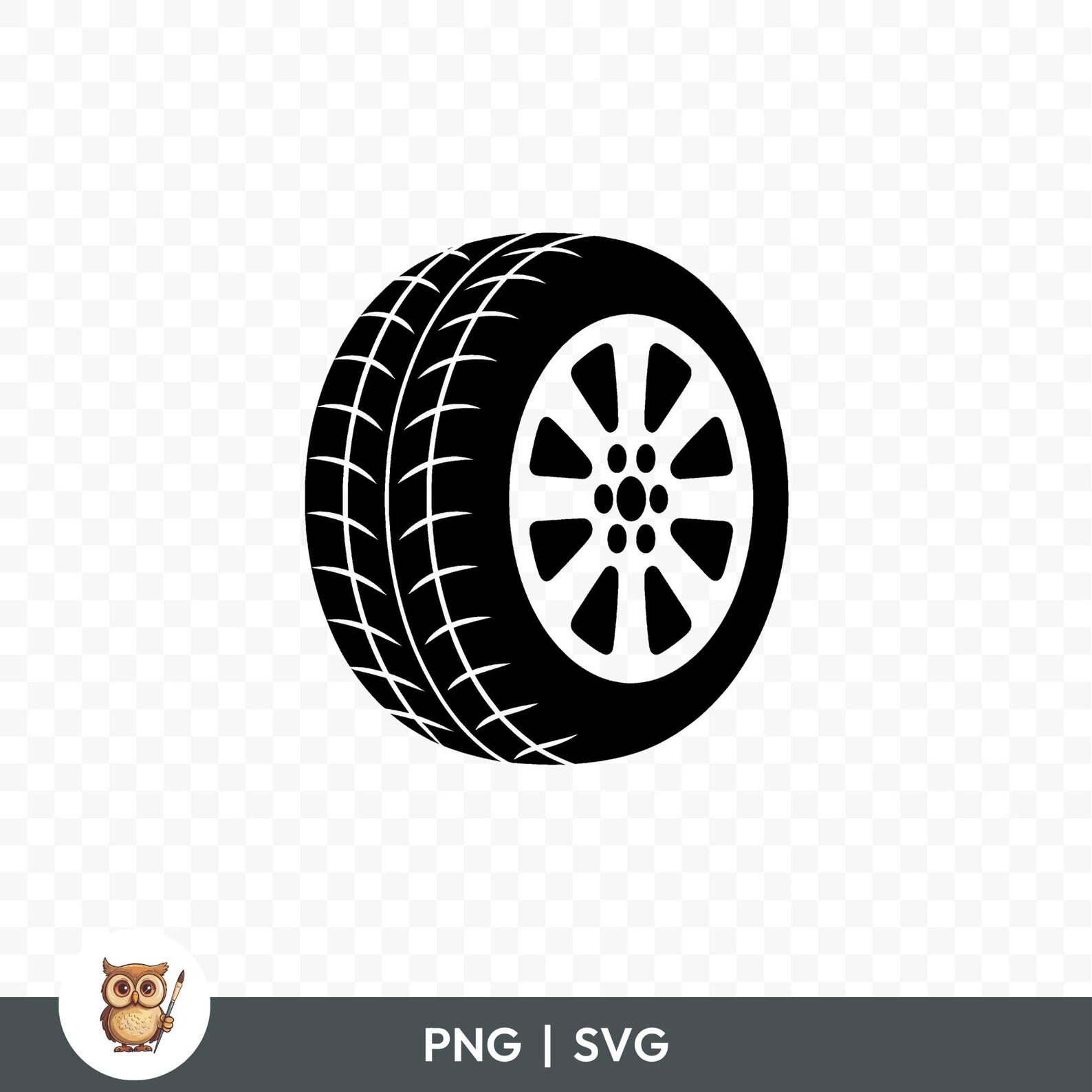 Car Tyre SVG Bundle, Tyre Clipart, 15 Car Tyre Cut Files for Cricut ...