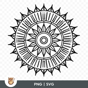 Sun Mandala SVG Bundle, Sun Mandala Clipart, 15 Sun Mandala Cut Files ...