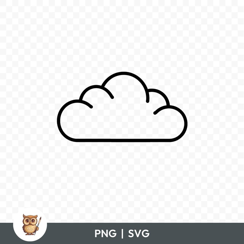Simple Cloud SVG Bundle, Cloud Clipart, 15 Cloud Cut Files for Cricut ...
