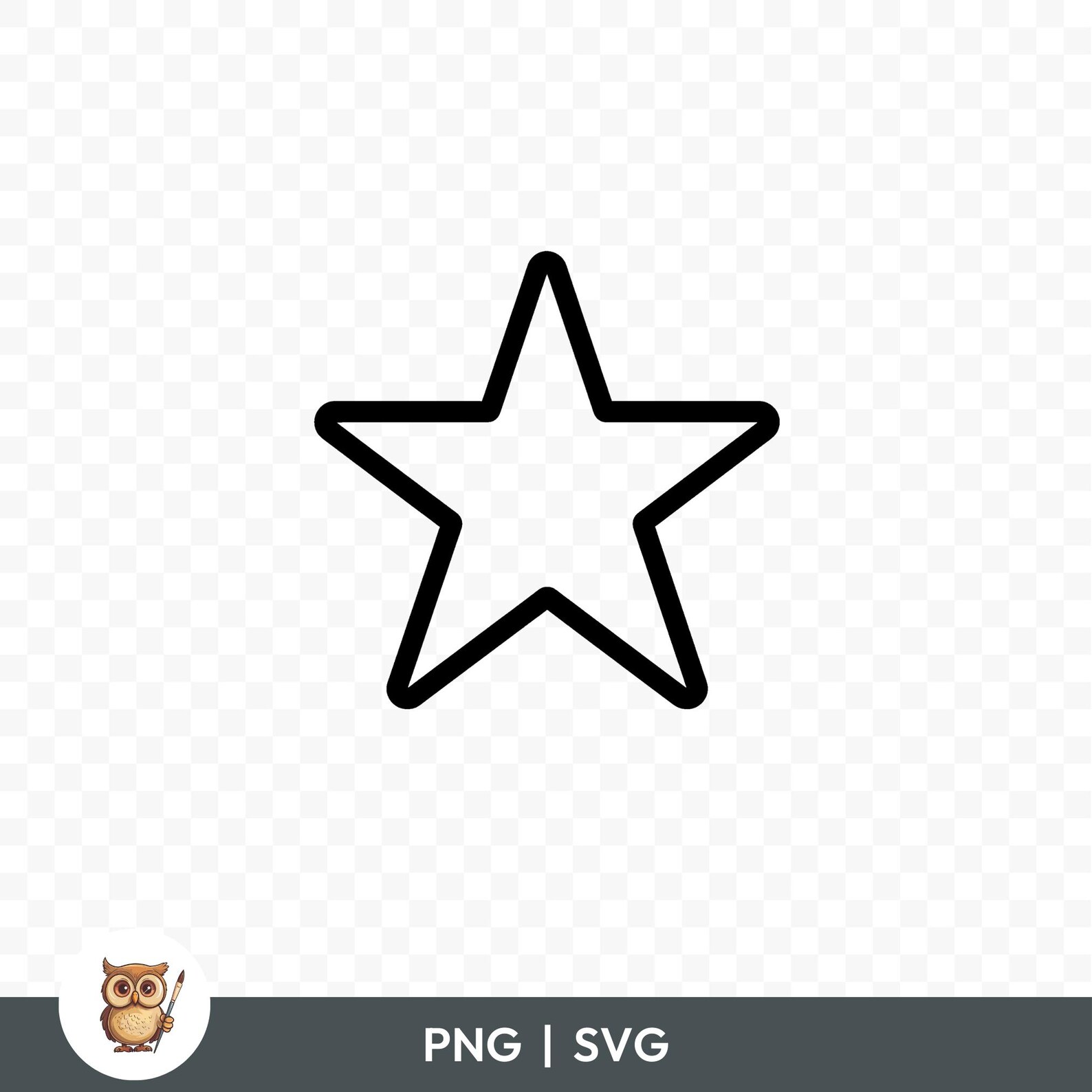Star Outline SVG Bundle, Simple Star Clipart, 15 Star Cut Files for ...