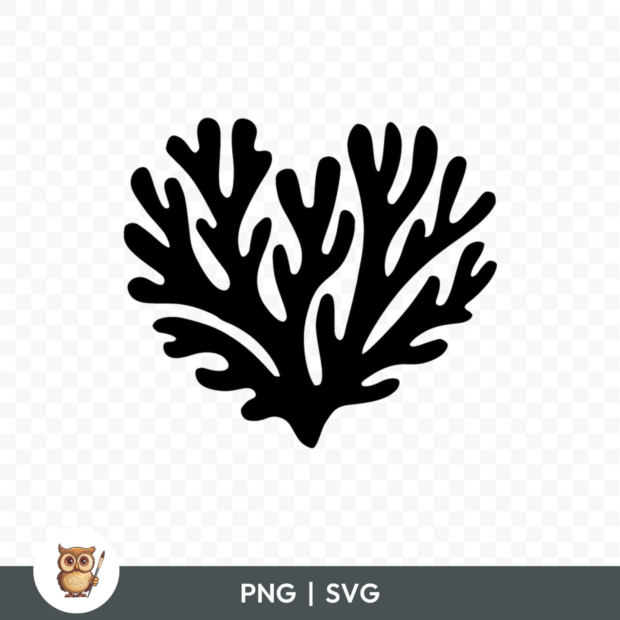 Coral Silhouette SVG Bundle, Coral Clipart, 15 Coral Cut Files for ...