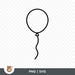 Balloon SVG Bundle, Simple Balloon Clipart, 15 Balloon Outline Cut ...
