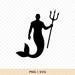 Merman Silhouette SVG: Merman Cut File, Merman PNG, Merman Silhouette ...