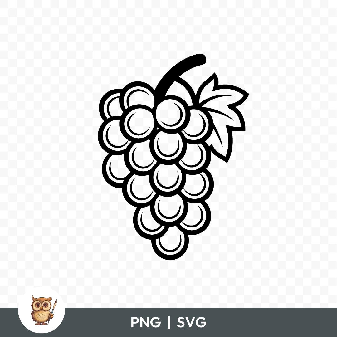 Bunch of Grapes SVG Bundle, Grapes Clipart, 15 Grapes Cut Files for ...