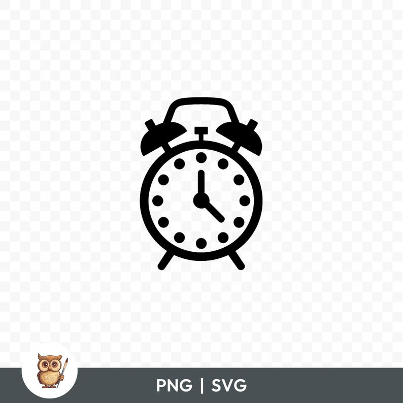 Alarm Clock SVG Bundle, Clock Icon Clipart, 15 Alarm Clock Cut Files ...