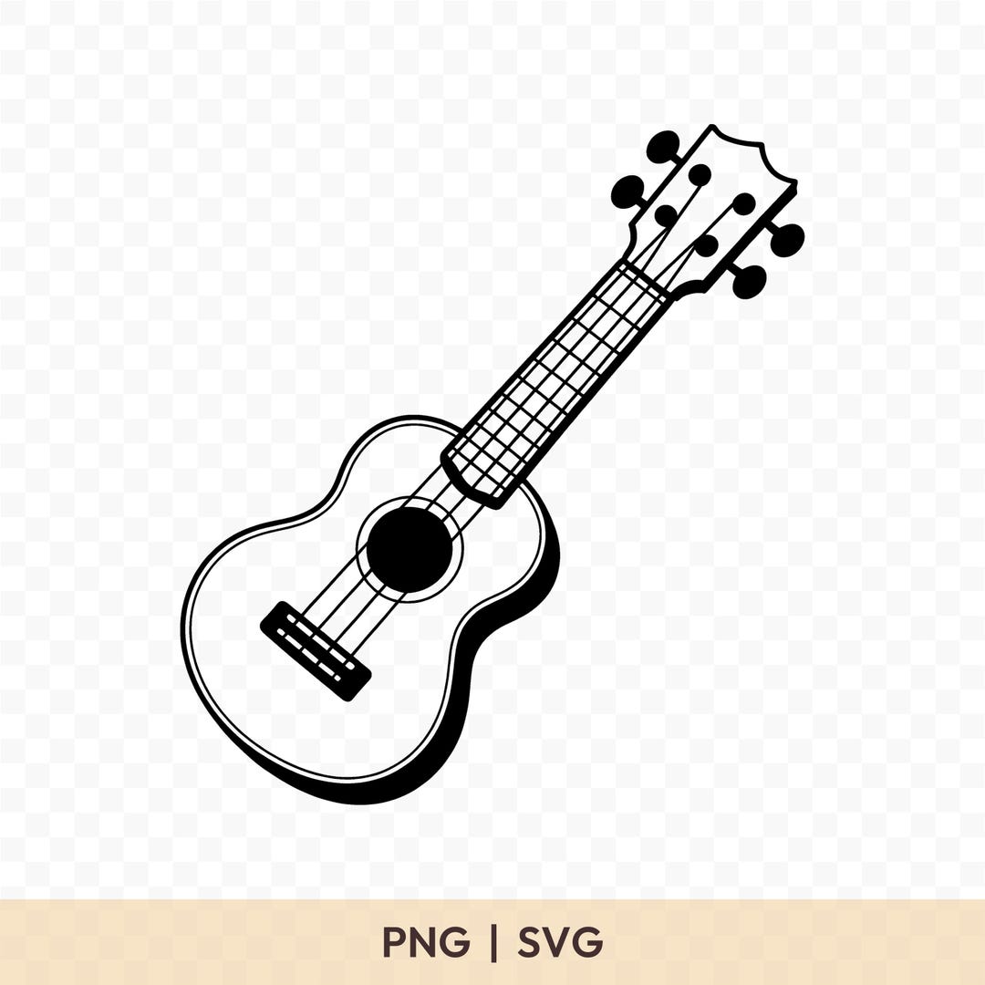 Ukulele Outline SVG: Ukulele Cut File, Ukulele PNG, Ukulele Silhouette ...