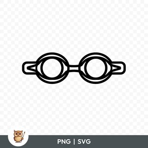 Swimming Goggles SVG Bundle, Swimming Goggles Clipart, 15 Swimming ...