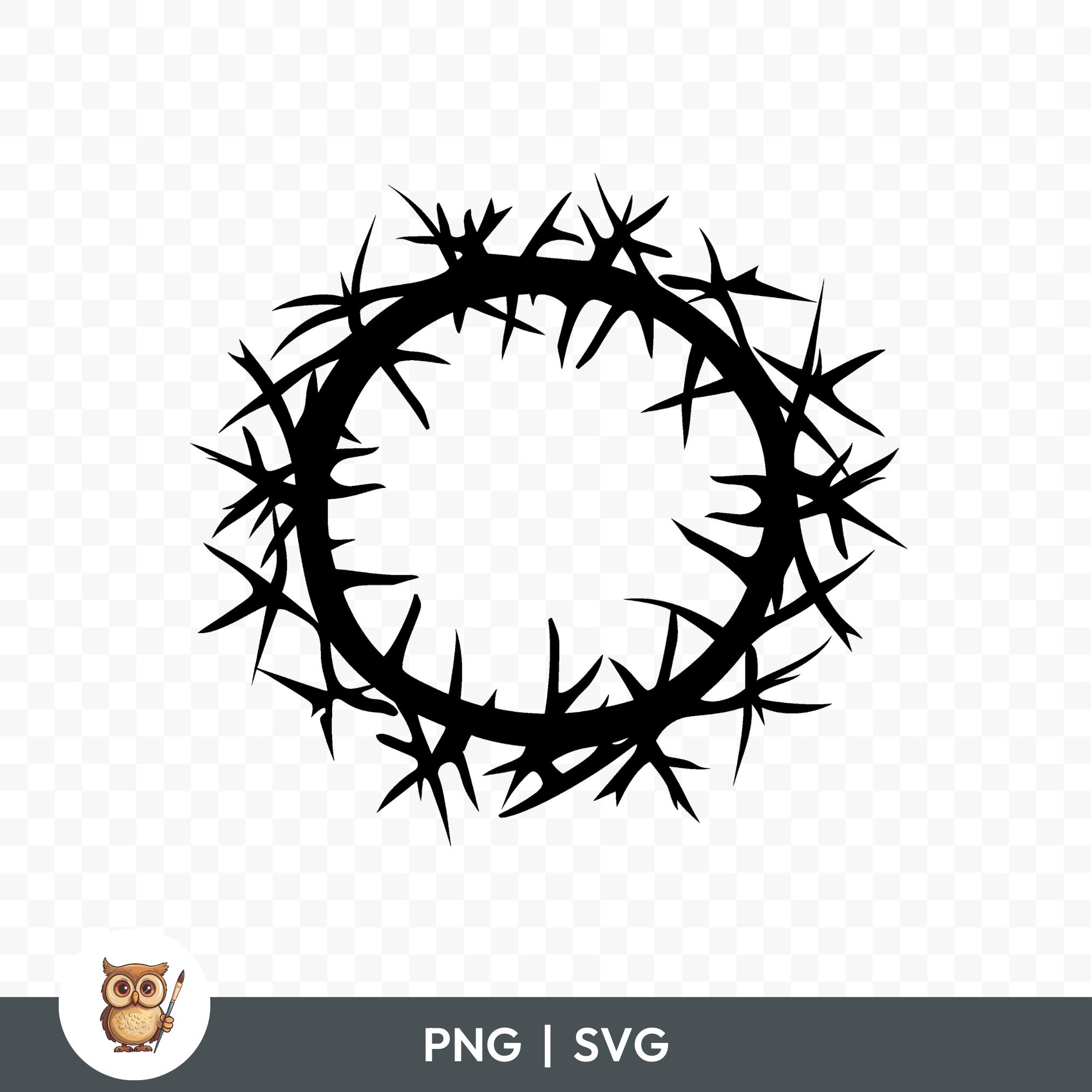 Crown of Thorns SVG Bundle, Crown of Thorns Clipart, 15 Thorn Crown Cut ...