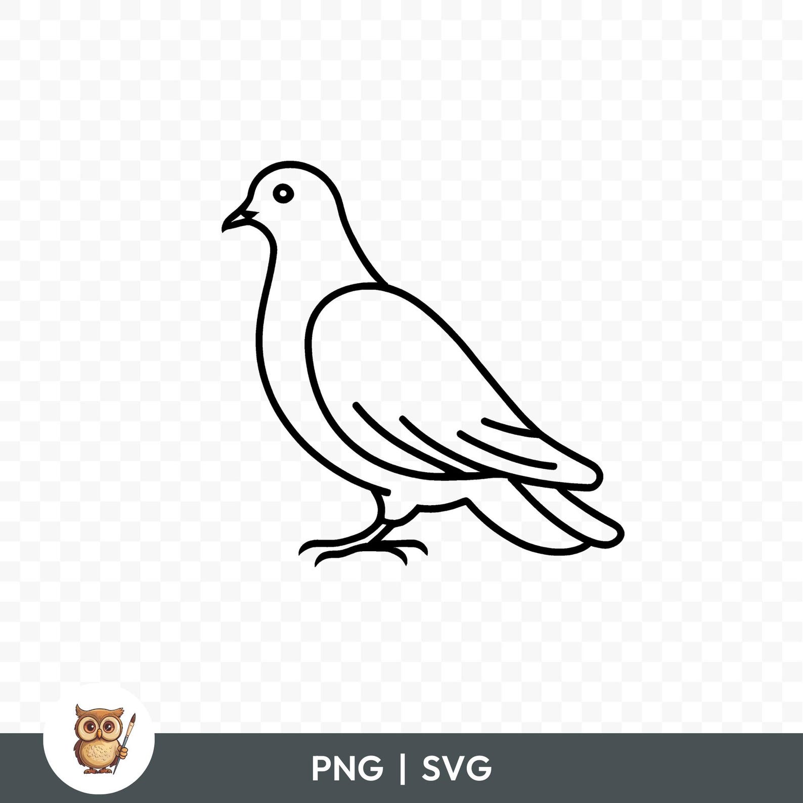 Pigeon Icon SVG Bundle, Pigeon Icon Clipart, 15 Pigeon Icon Cut Files ...