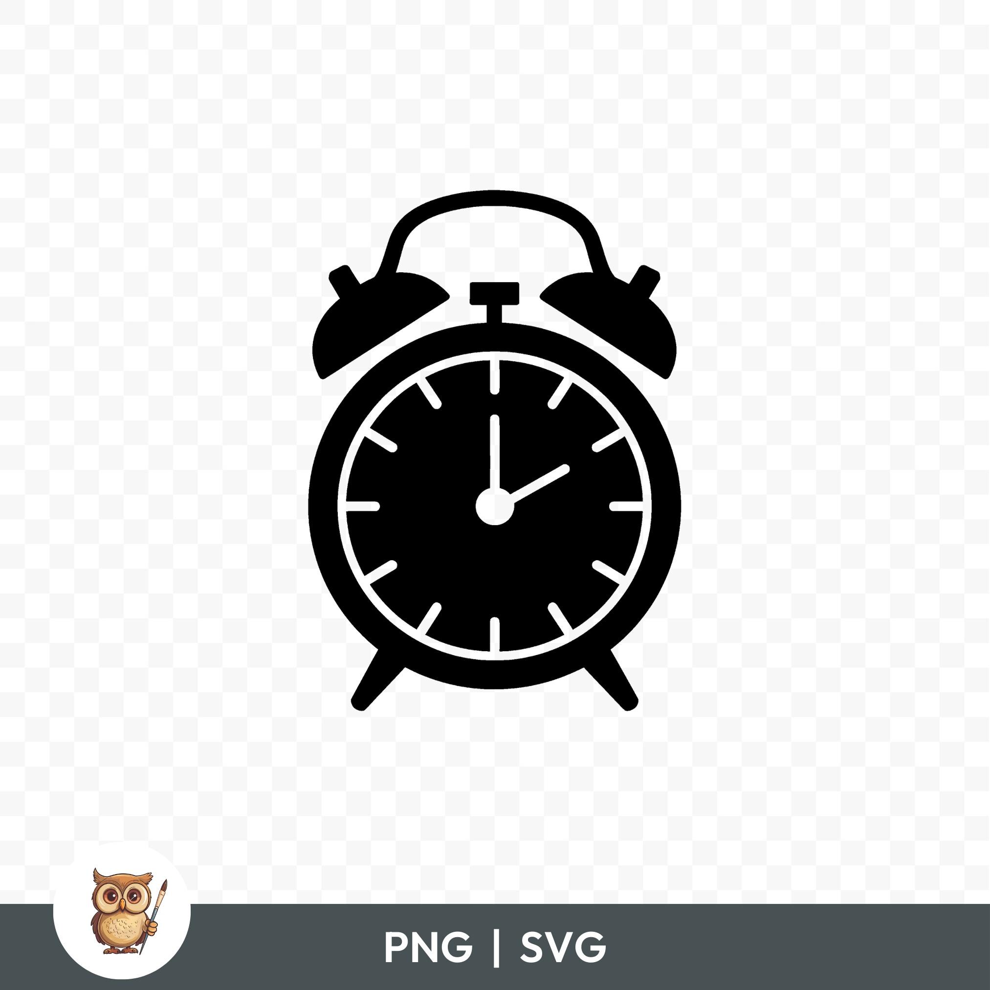 Alarm Clock SVG Bundle, Clock Icon Clipart, 15 Alarm Clock Cut Files ...