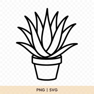 Aloe Vera Plant SVG: Aloe Vera Cut File, Aloe Vera Plant PNG, Aloe Vera ...