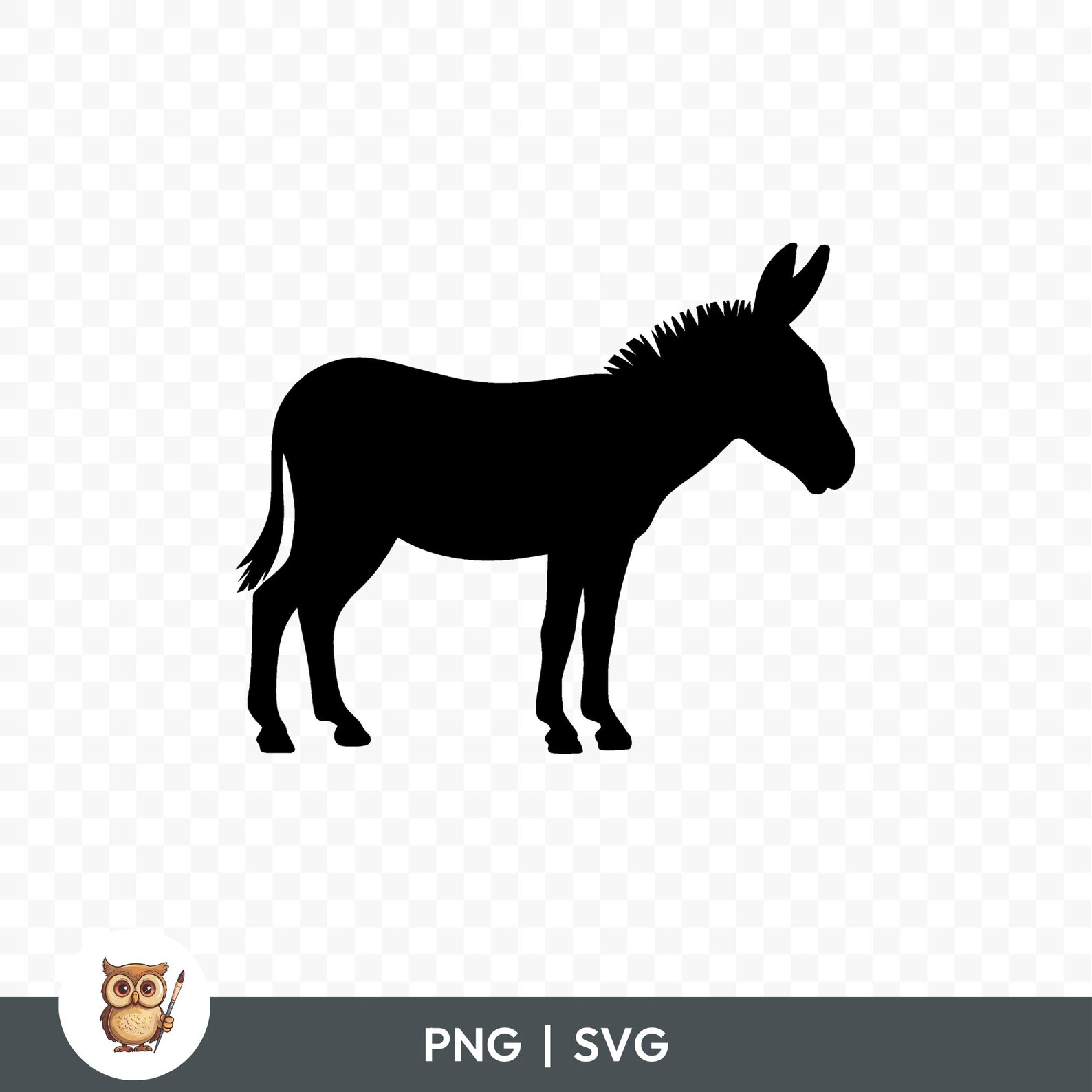 Donkey Silhouette SVG Bundle, Donkey Clipart, 15 Donkey Cut Files for ...
