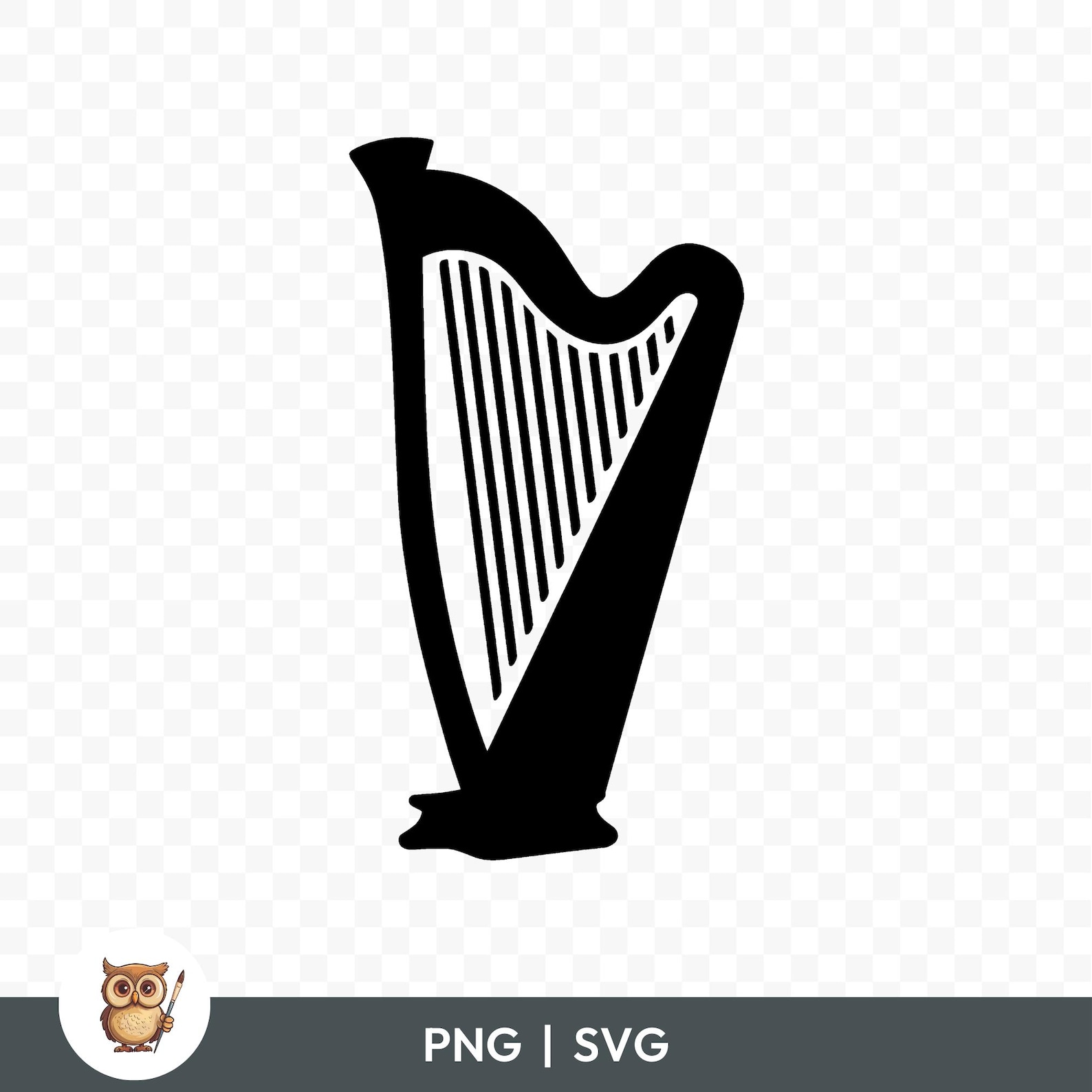 Harp SVG Bundle, Harp Clipart, 15 Harp Cut Files for Cricut, PNG and ...