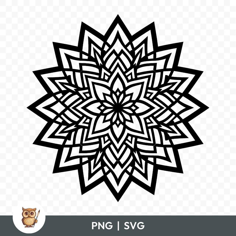 Star Mandala SVG Bundle, Star Mandalas Clipart, 15 Star Mandala Cut ...