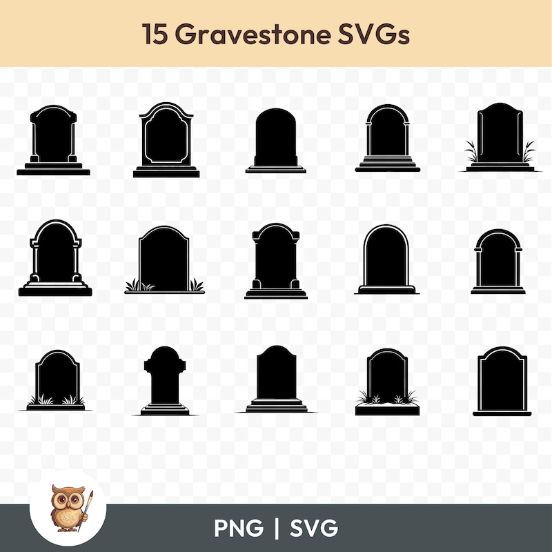 Tombstone Clipart - Etsy