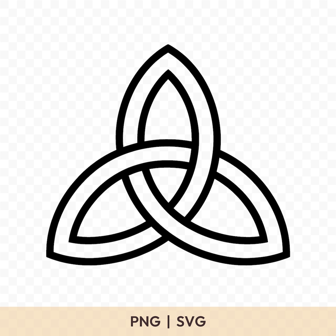 Celtic Trinity Knot SVG: Celtic Trinity Knot Cut File, Trinity Knot PNG ...