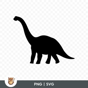 Brachiosaurus Silhouette SVG Bundle, Brachiosaurus Clipart, 15 ...