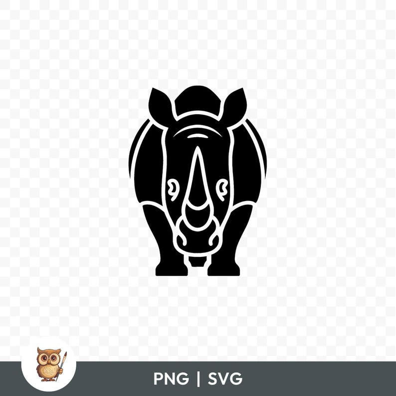 Rhino Silhouette SVG Bundle, Rhino Clipart, 15 Rhinoceros Cut Files for ...