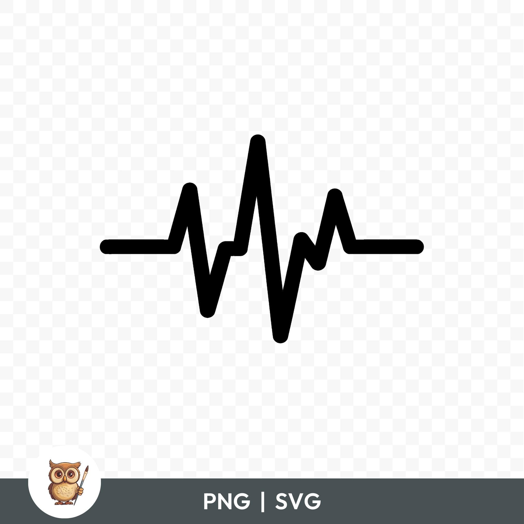 EKG SVG Bundle, EKG Clipart, 15 Ecg Cut Files for Cricut, Png and Svg ...