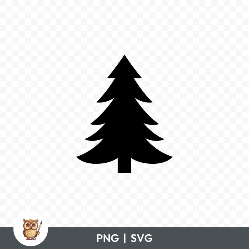Fir Tree SVG Bundle, Fir Tree Icon Clipart, 15 Fir Tree Silhouette Cut ...