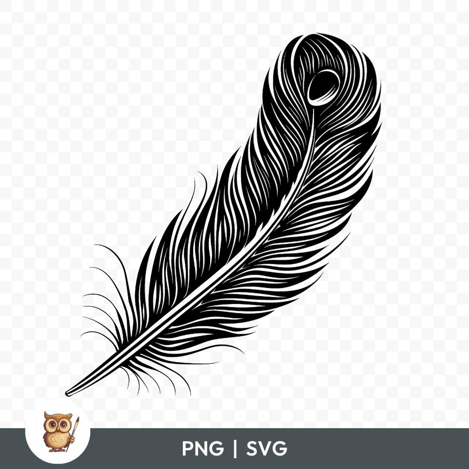 Feather SVG Bundle, Feather Clipart, 15 Feather Cut Files for Cricut ...