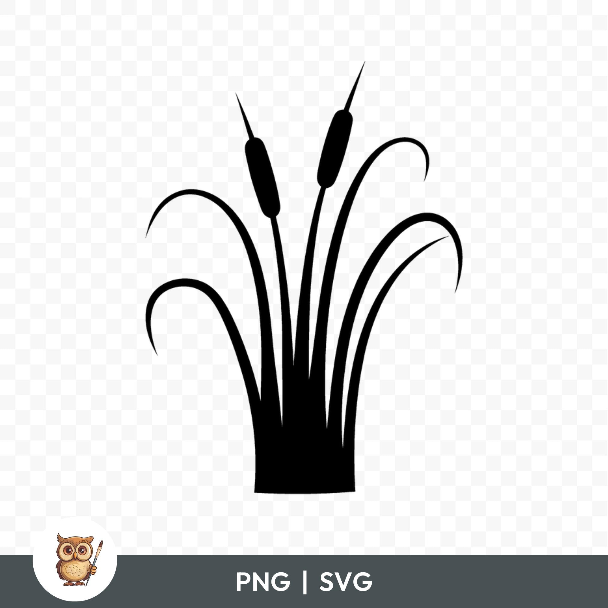Cattail Silhouette SVG Bundle, Cattail Clipart, 15 Cattail Cut Files ...