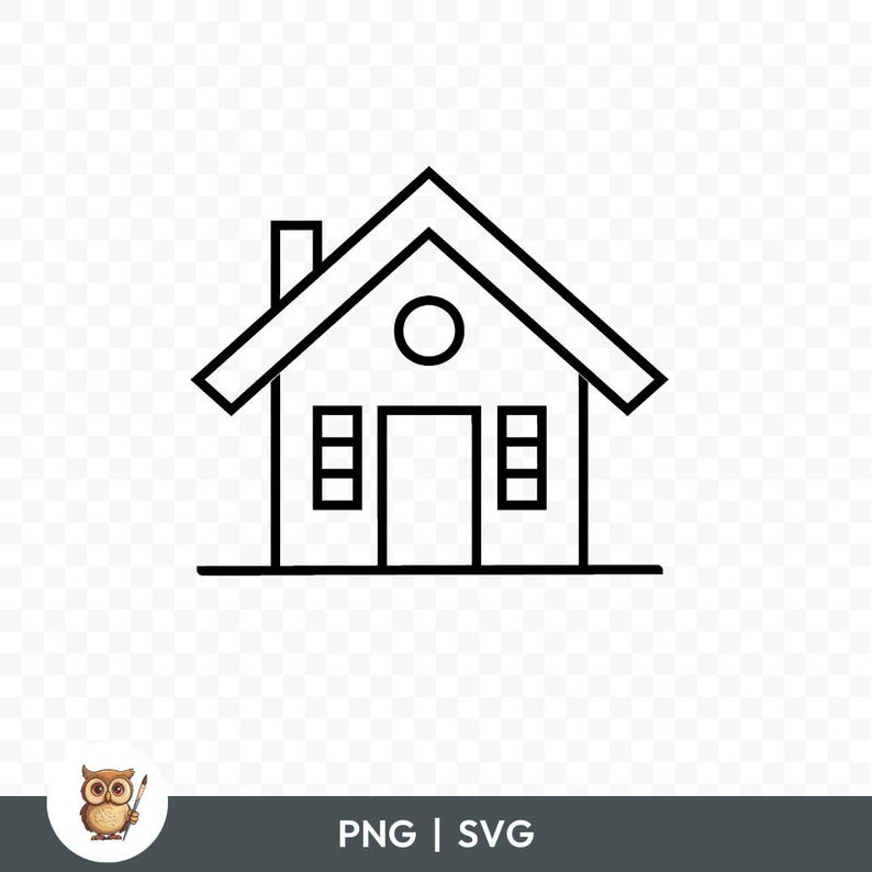 House Outline SVG Bundle, Simple House Clipart, 15 House Cut Files for ...