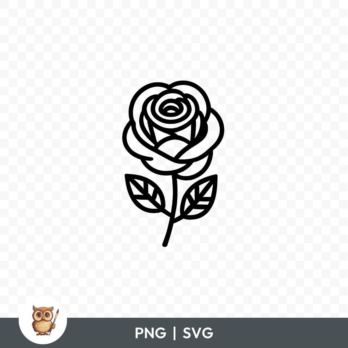 Simple Rose SVG Bundle, Simple Rose Clipart, 15 Simple Rose Cut Files ...