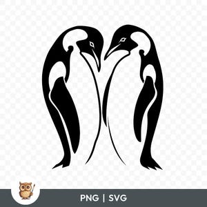 Penguin Couple SVG Bundle, Penguin Couples Clipart, 15 Penguin Couple ...