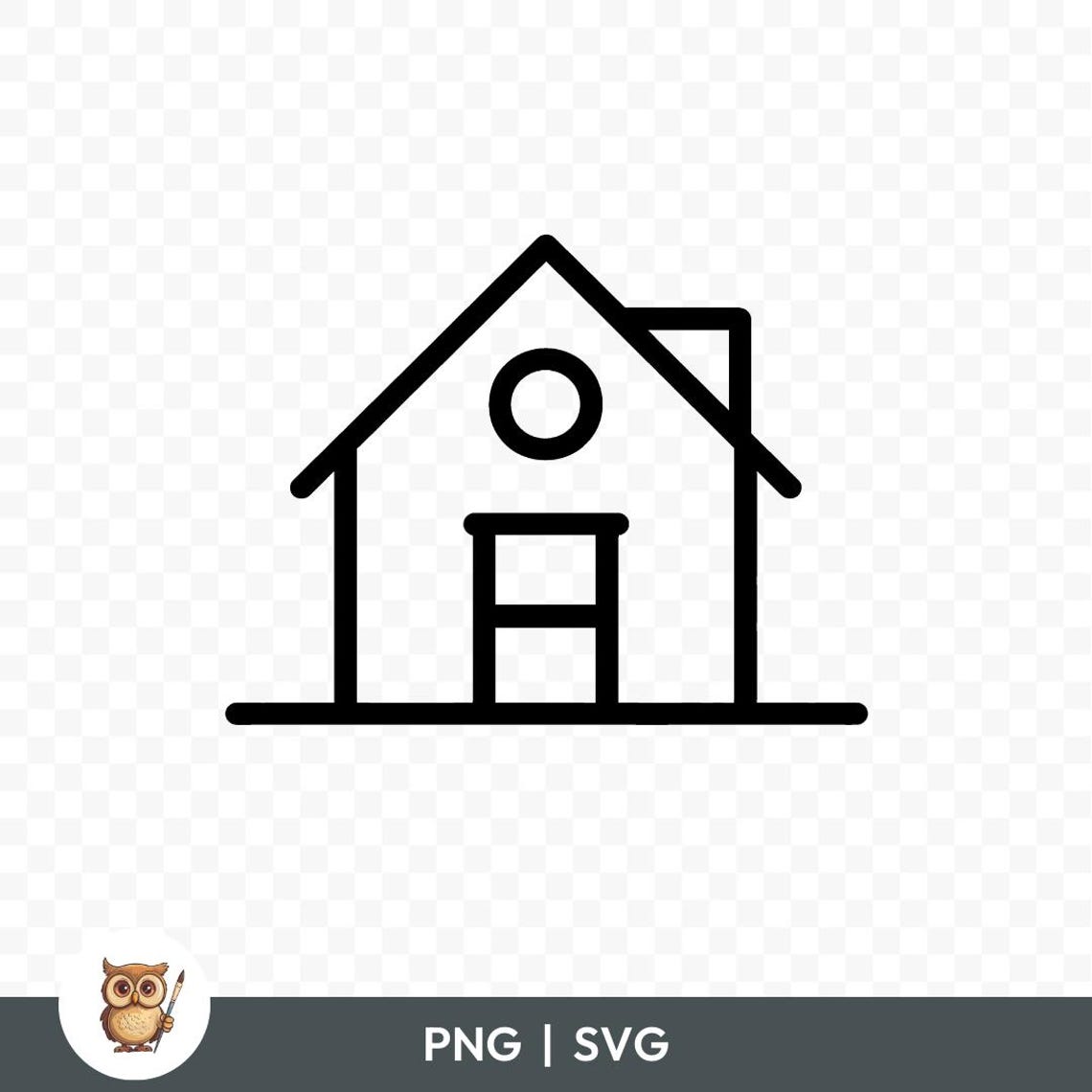 Haus Umriss SVG-Bundle, einfache Haus Clipart, 15 Haus Schnittdateien ...
